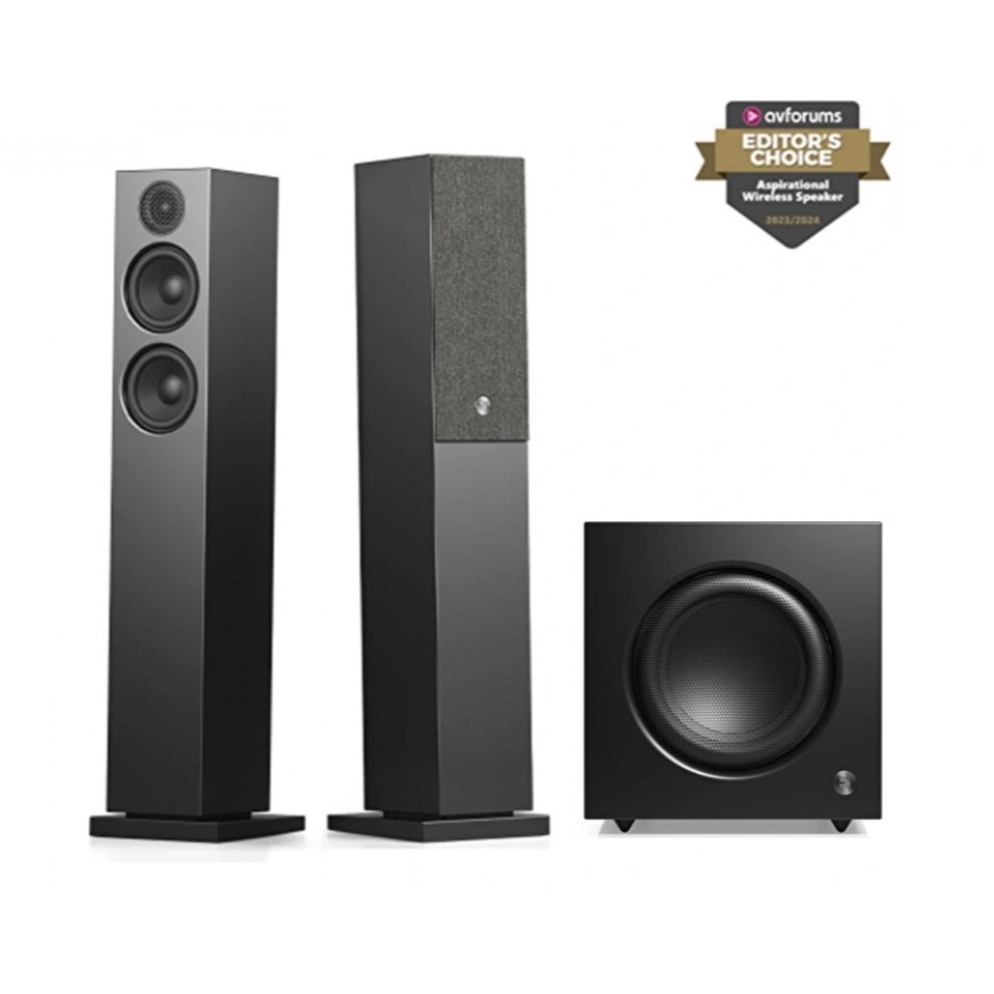 AUDIO PRO A38+SW-5 Siyah 2+1 Aktif Multiroom Akıllı Ev Hoparlörü Seti